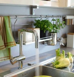 Kitchen Railing Storage Ideas - Kitchen Organization