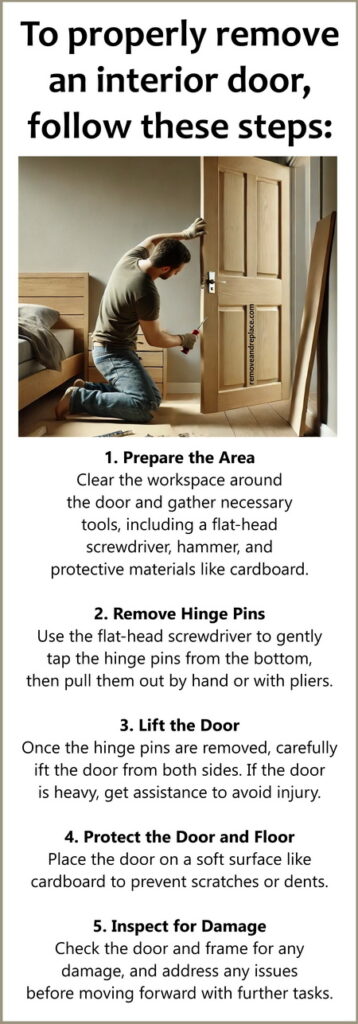 How To Remove An Interior Door Without Damaging It